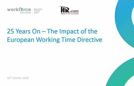 25 Years On–The Impact of the European Working Time Directive